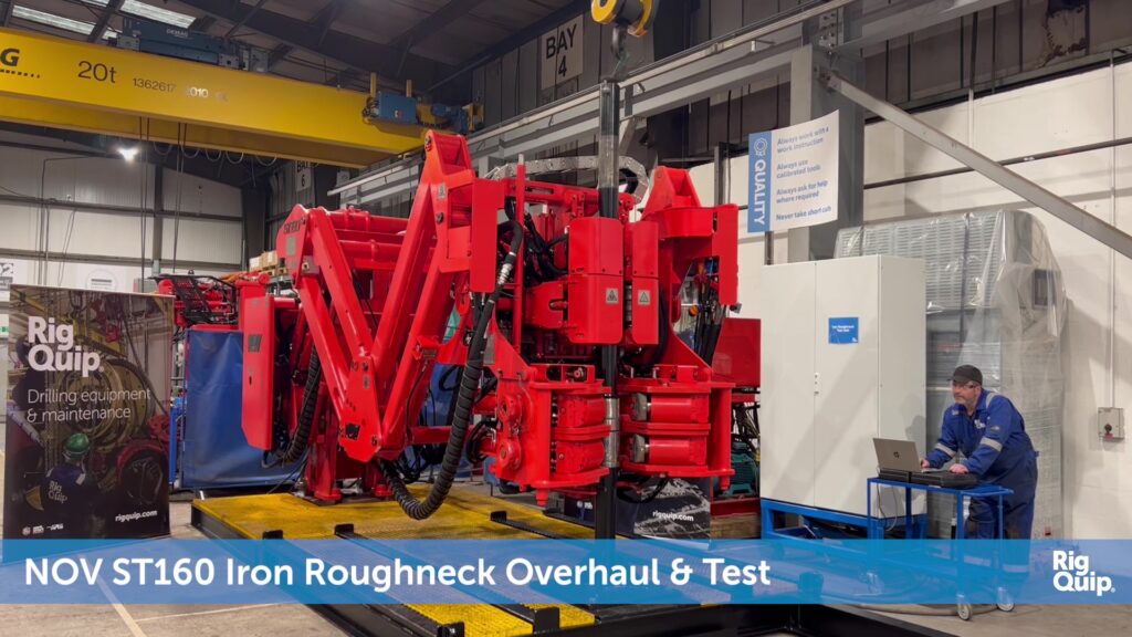 RigQuip - Drilling Equipment - NOV ST160 Iron Roughneck Overhaul & Test